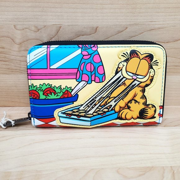 Loungefly | Bags | Loungefly Garfield Loves Lasagna Zip Around Wallet ...